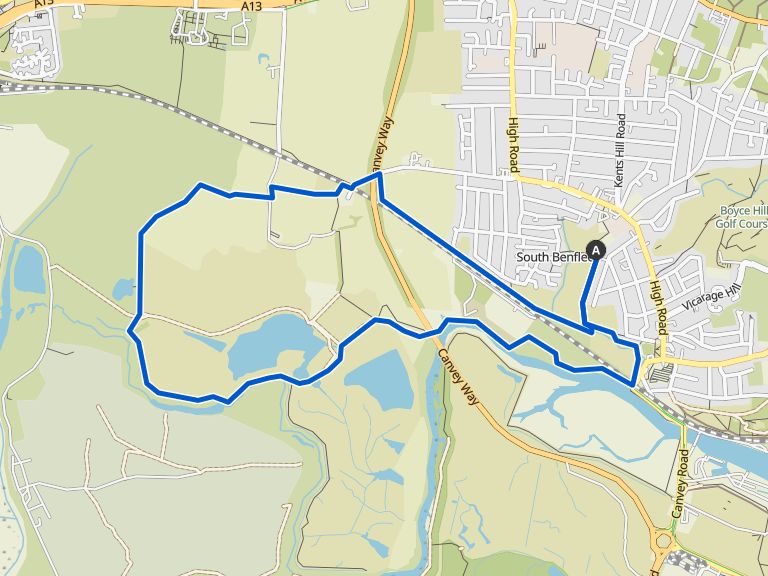 Boucle de la réserve naturelle de Bowers Marsh | course | Komoot